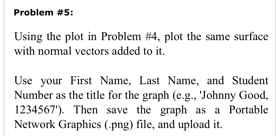 Solved Problem \#5: Using the plot in Problem \#4, plot the | Chegg.com Solved Problem \#5: Using the plot in Problem \#4, plot the | Chegg.com