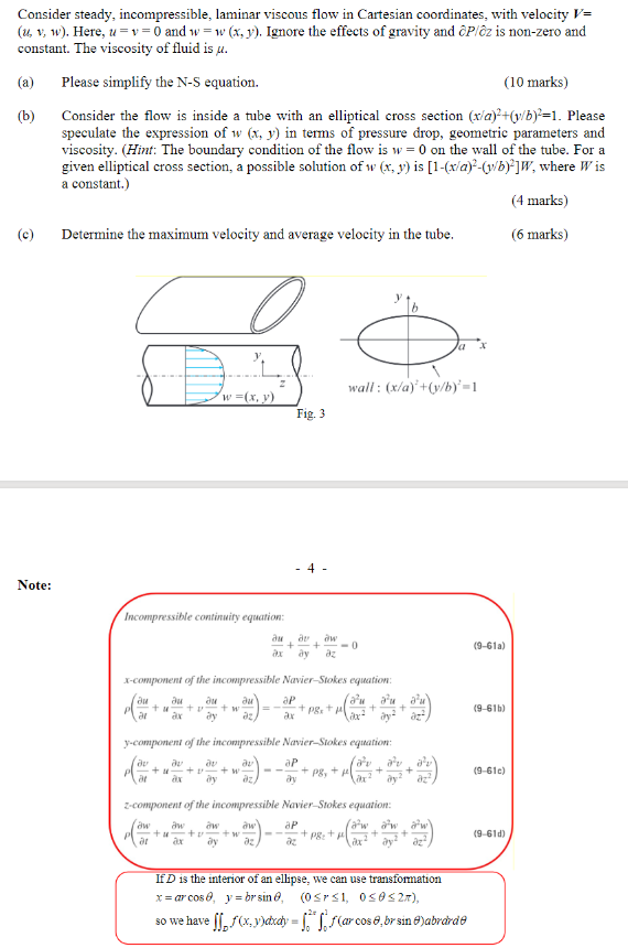 Solved Consider steady, incompressible, laminar viscous flow | Chegg.com