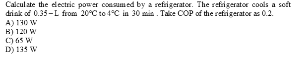 Solved Calculate the electric power consumed by a | Chegg.com