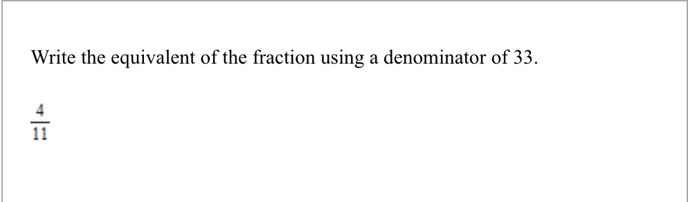 Solved Write the equivalent of the fraction using a | Chegg.com