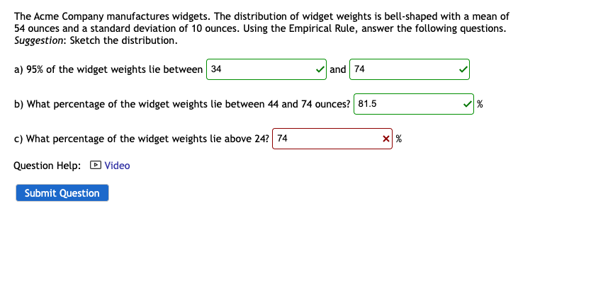 Solved 6-1 -8The Acme Company manufactures widgets. The | Chegg.com