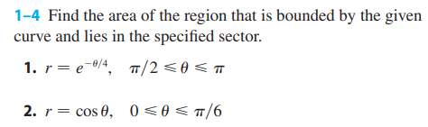 Solved 1-4 Find the area of the region that is bounded by | Chegg.com