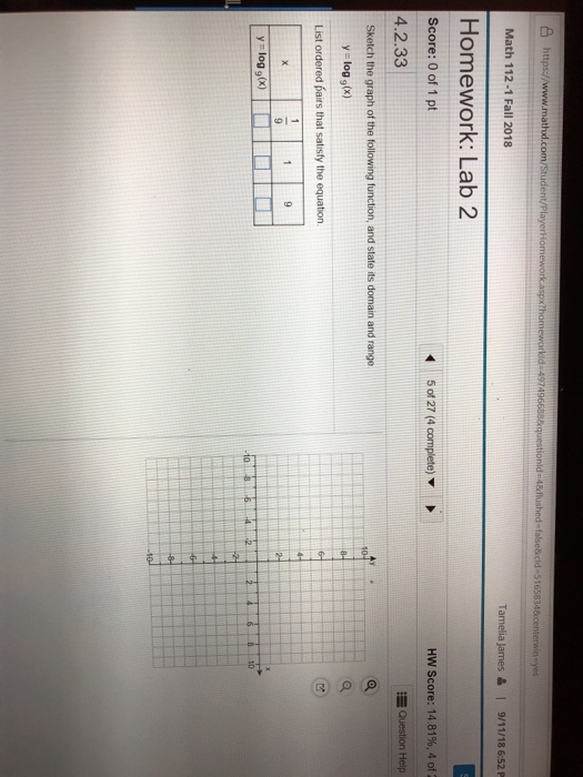 Solved Math 112 1 Fall 2018 Homework Lab 2 Score 0 Of 1 Pt