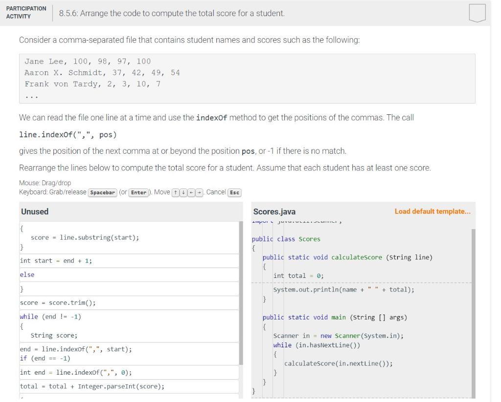 Solved We can read the file one line at a time and use the | Chegg.com
