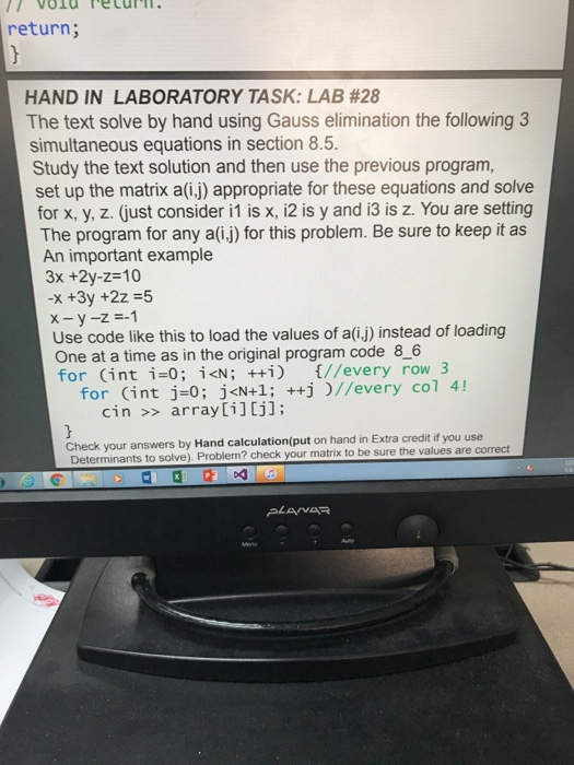 Solved Use this code and edit it to get the values for x,y z | Chegg.com
