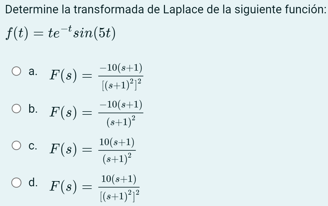 Solved Determine the Laplace transform of the following | Chegg.com