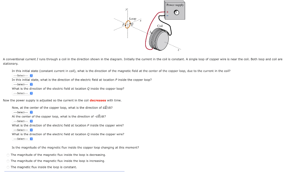 Solved stationary. In this initial state (constant current | Chegg.com