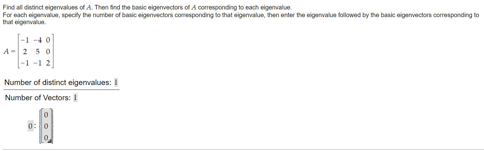 Solved Find all distinct eigenvalues of \\( A \\). Then find | Chegg.com