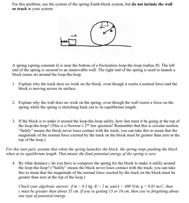 Solved For this problem, use the system of the | Chegg.com