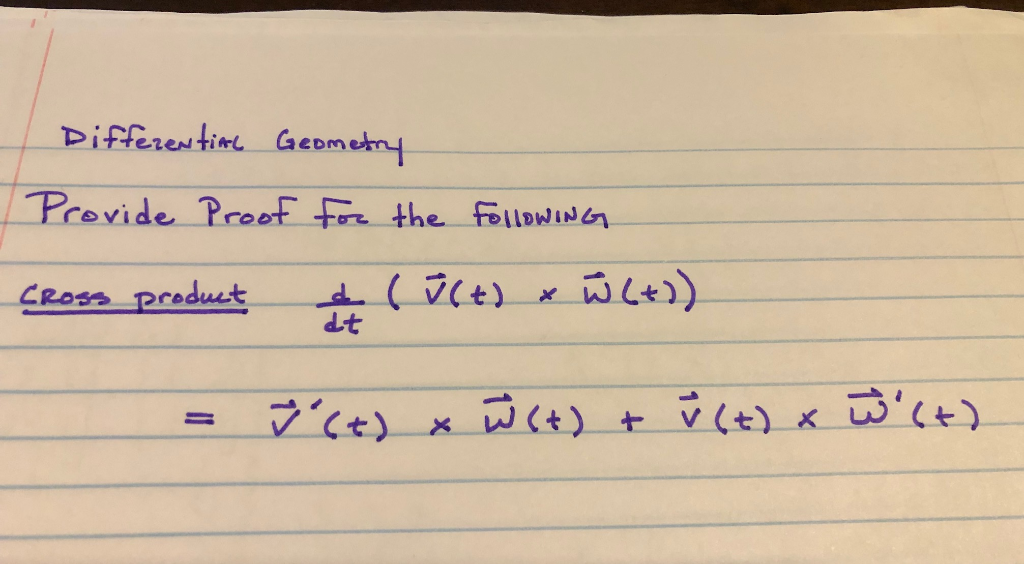 Solved Differentiae Geometry Provide Proof for the following | Chegg.com