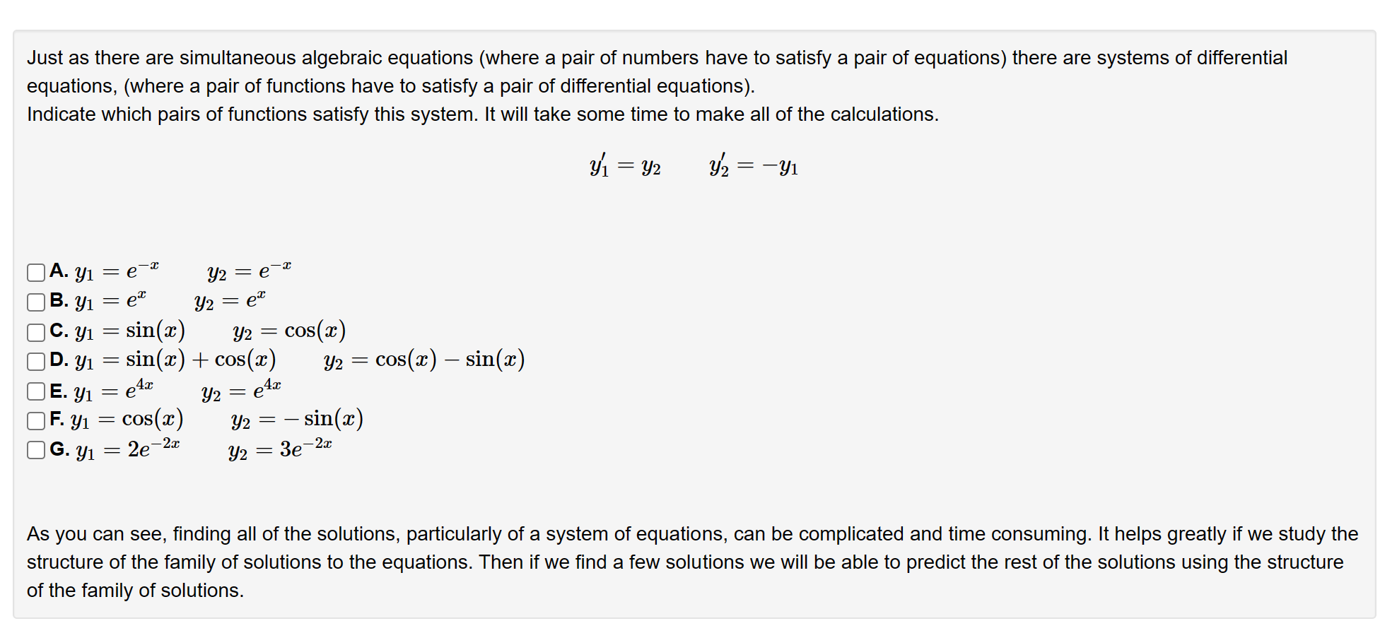 Solved Just As There Are Simultaneous Algebraic Equations