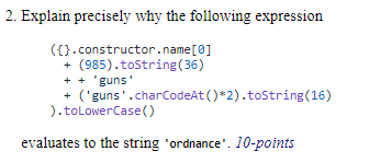 Solved 2. Explain precisely why the following expression | Chegg.com