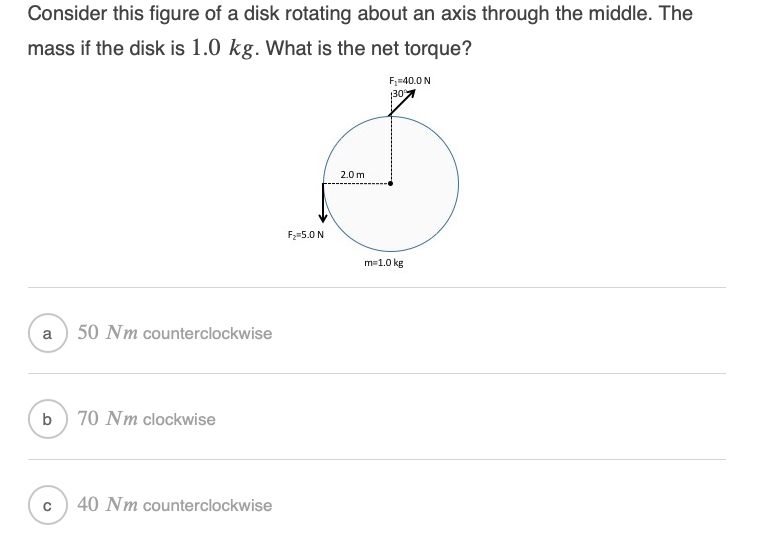 Solved Consider this figure of a disk rotating about an axis | Chegg.com