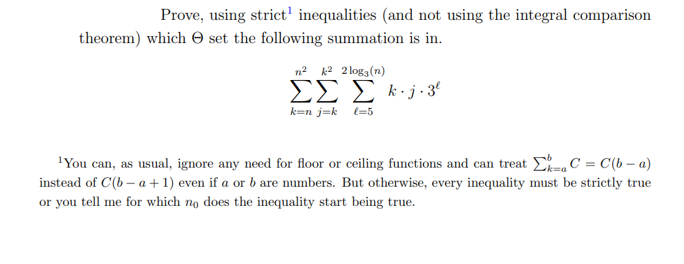 Solved Prove, using strict 1 inequalities (and not using the | Chegg.com