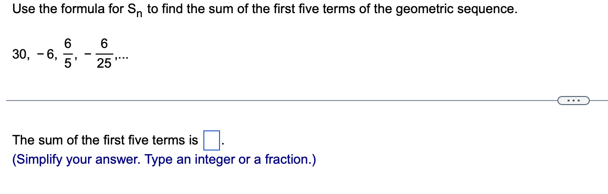 Solved Use the formula for Sn to find the sum of the first | Chegg.com