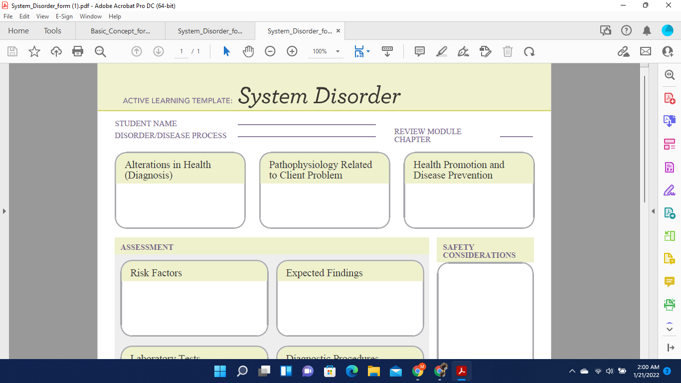 Solved How to write system disorder template for identifying | Chegg.com