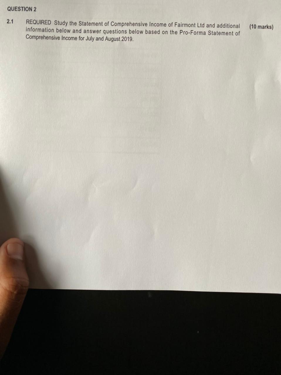 QUESTION 2 2.1 (10 marks) REQUIRED Study the | Chegg.com