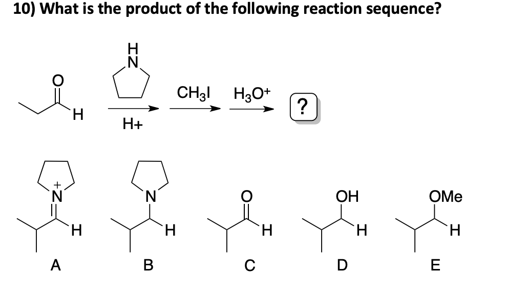 Solved 6) What is the product of the following reaction? | Chegg.com