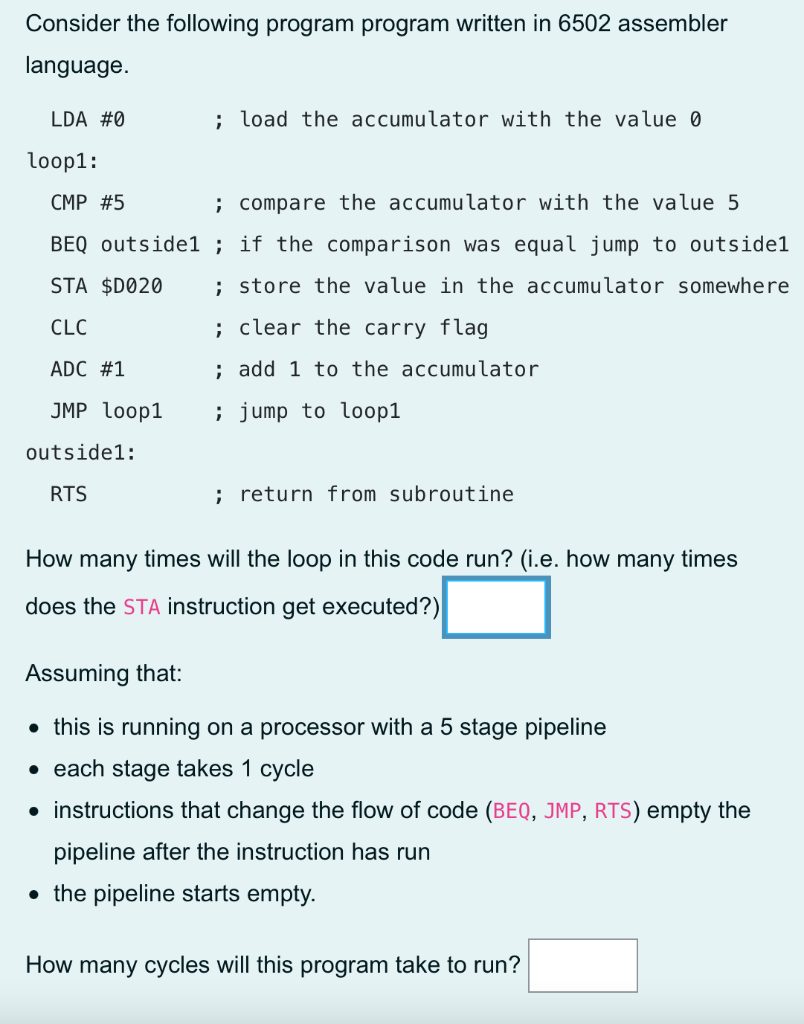 Solved Consider the following program program written in | Chegg.com