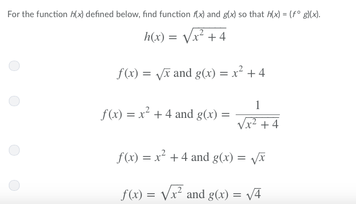 Solved For the function hx) defined below, find function | Chegg.com