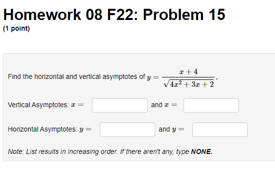 Solved Homework 08 F22: Problem 13 (1 point) Evaluate the | Chegg.com