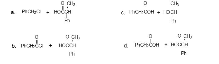Solved 58.To obtain this ester, the following reagents are | Chegg.com