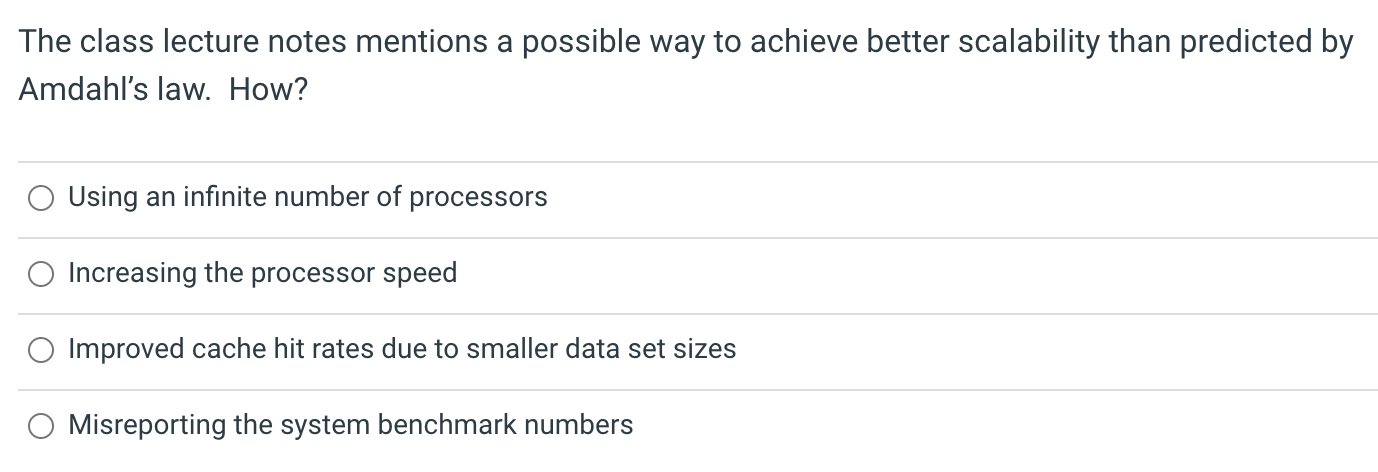Solved From a hardware perspective, what is the best way to | Chegg.com
