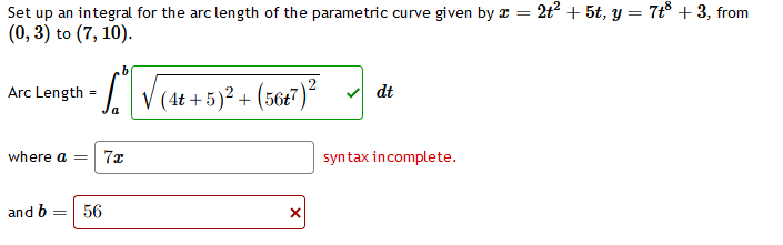 Solved Set up an integral for the arc length of the | Chegg.com