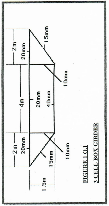 Solved The three cell box girder of Figure 1 Q.1 is | Chegg.com