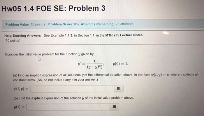 Solved Hw05 1.4 FOE SE: Problem 3 Problem Value: 10 point(s) | Chegg.com
