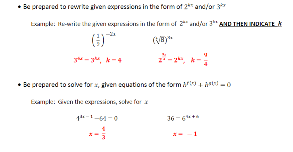 Solved - Be prepared to rewrite given expressions in the | Chegg.com