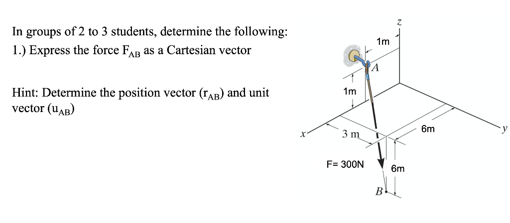 Solved In groups of 2 to 3 students, determine the | Chegg.com