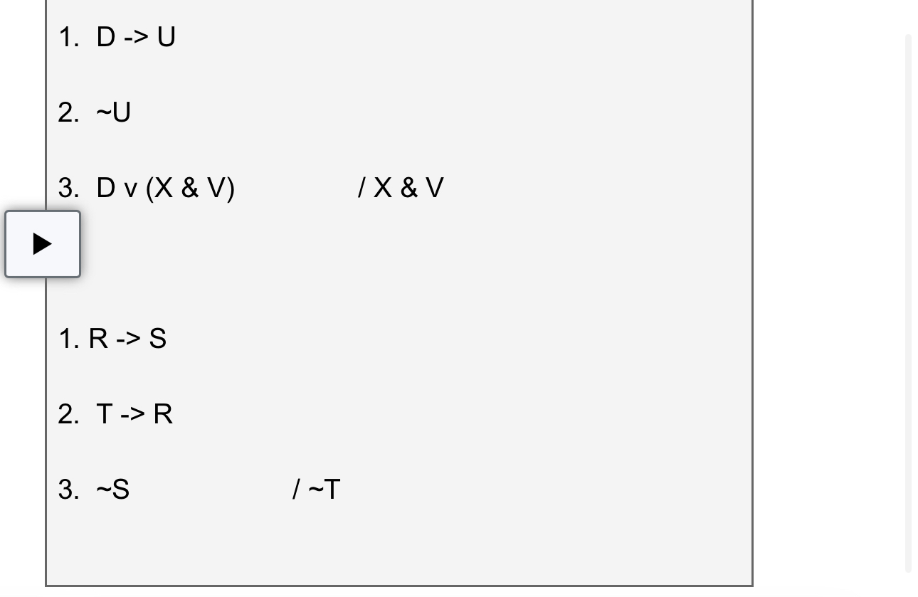 Solved Perform a proof of validity for the following two | Chegg.com
