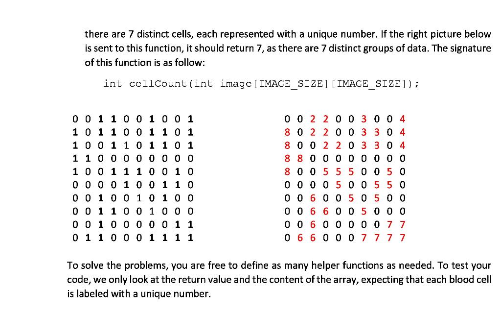 Solved IN C programming language, You only need to complete | Chegg.com