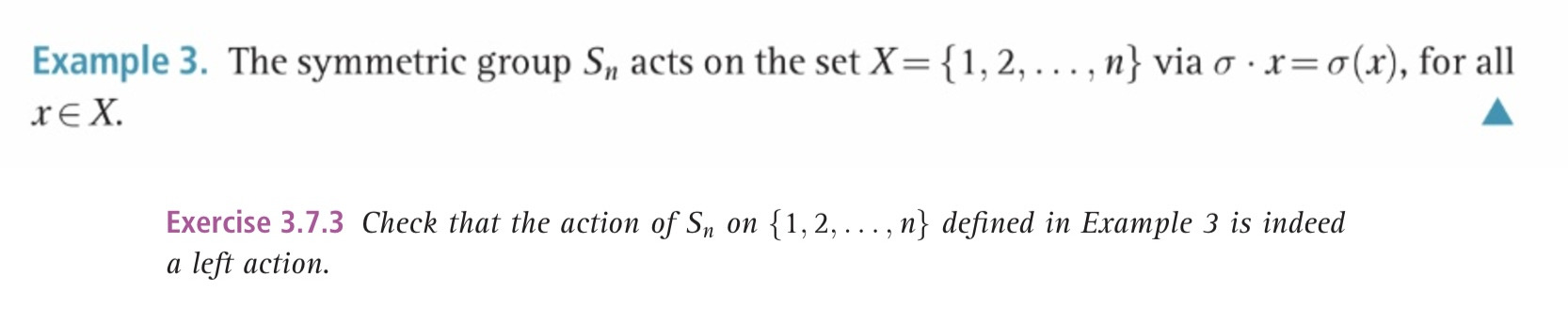 Solved xample 3. The symmetric group \\( S_{n} \\) acts on | Chegg.com