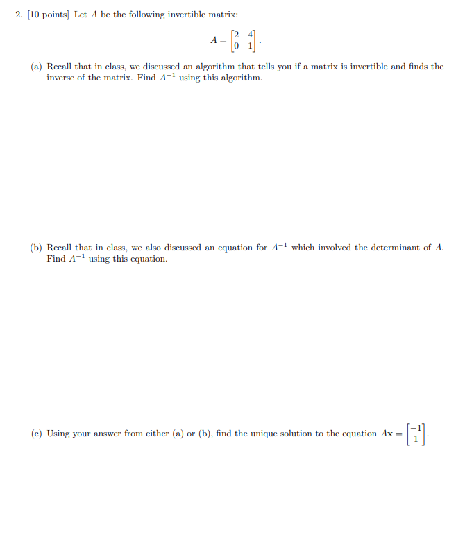 Solved Algorithm methods we discussed in class a):The one | Chegg.com