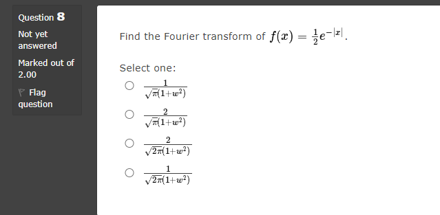 Solved Find the Fourier integral representation of | Chegg.com