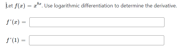 Solved Find the derivative of the function below using | Chegg.com