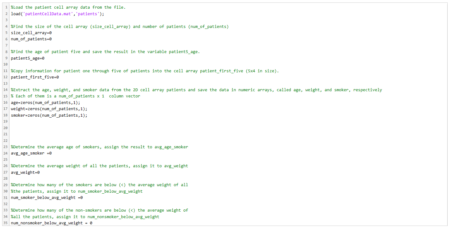 Solved Weight, and Smoker. Each column has a text header in | Chegg.com