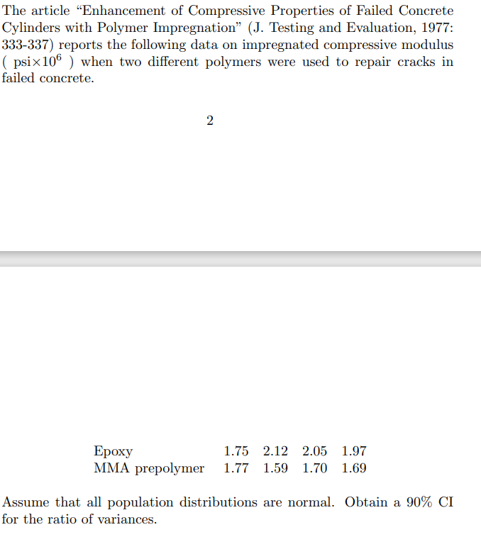 Solved The article "Enhancement of Compressive Properties of | Chegg.com