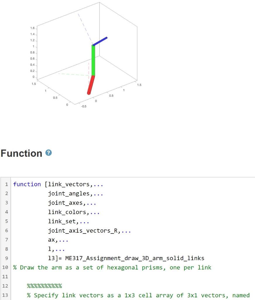 Product: Draw 3D arm with solid links O solutions | Chegg.com