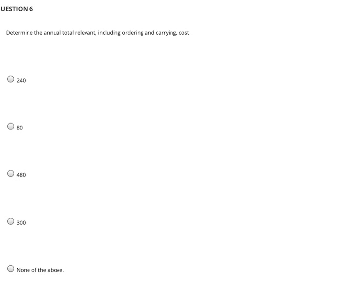 Solved Use the following scenario and data for all questions | Chegg.com