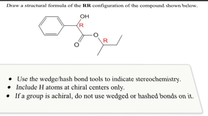 Solved Draw a structural formula of the RR configuration of | Chegg.com