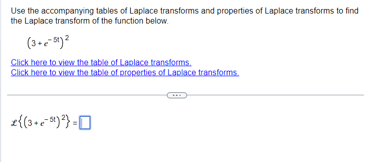 Solved Use the accompanying tables of Laplace transforms and | Chegg.com