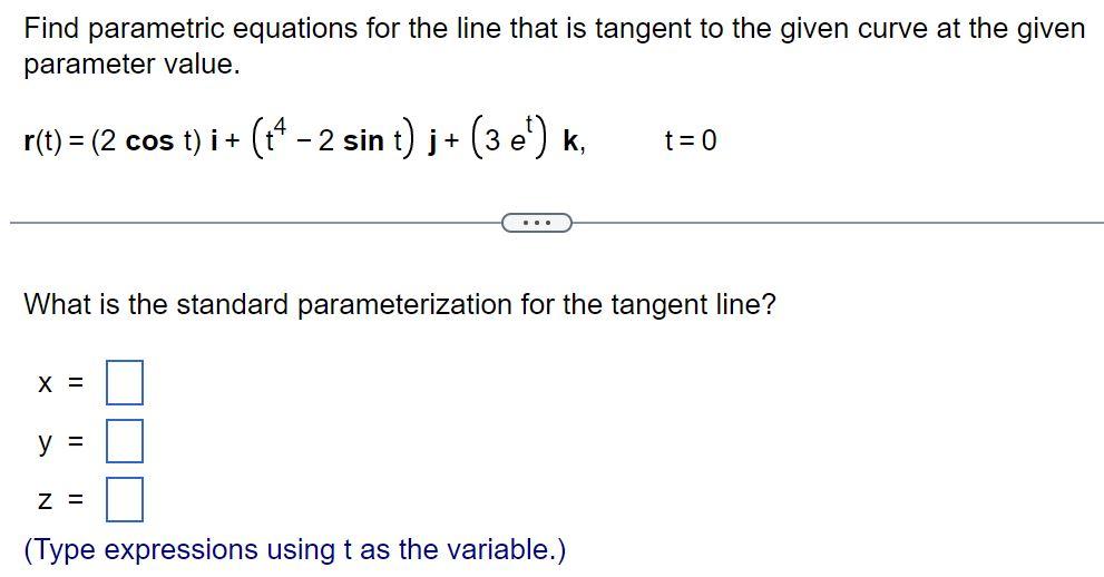Solved Find parametric equations for the line that is | Chegg.com