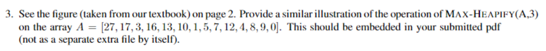 Solved Figure 6.2 The action of MAX−HEAPIFY(A,2), where A. | Chegg.com