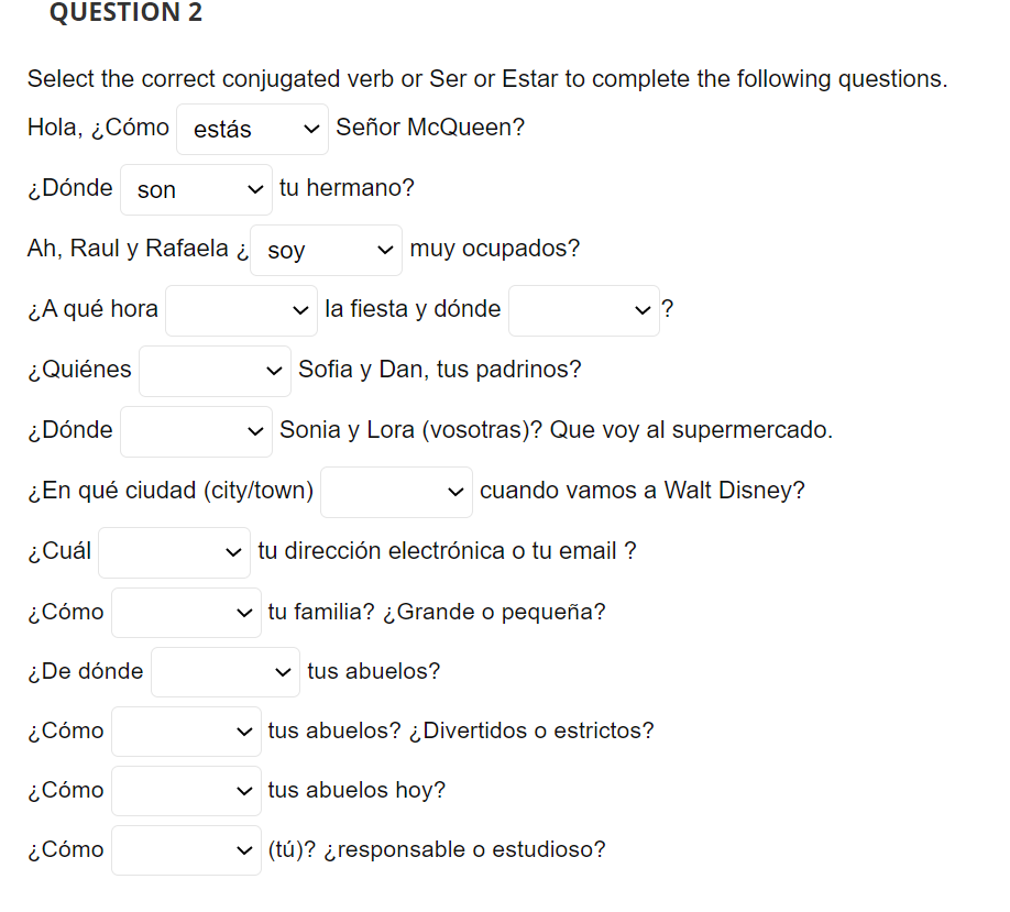 smplete this description of a family with the correct | Chegg.com