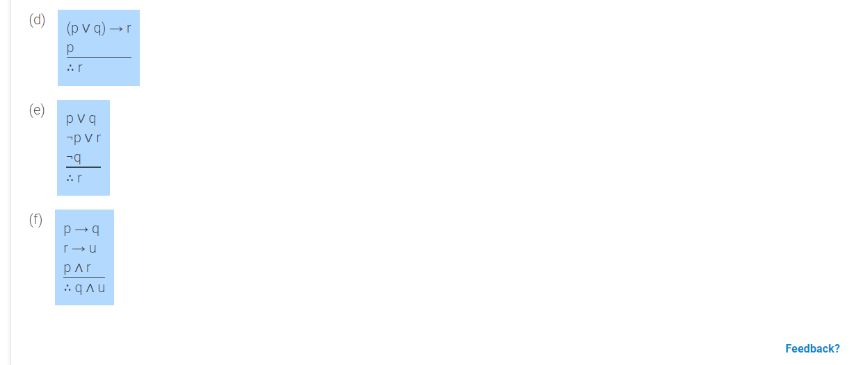 Solved Exercise 2.2.2: Proving arguments are valid using | Chegg.com