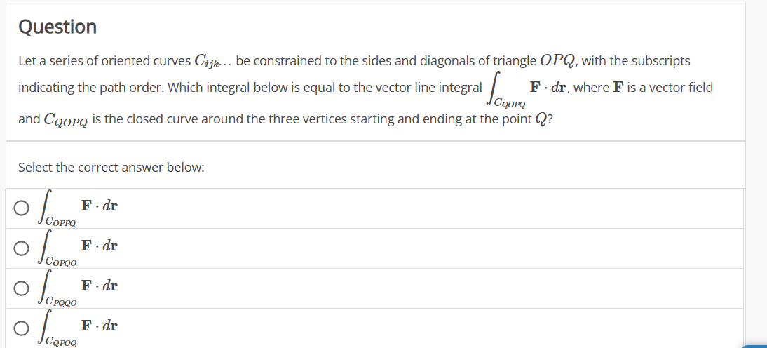 Solved Let a series of oriented curves Cijk… be constrained | Chegg.com