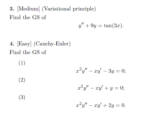 Solved 3. [Medium] (Variational principle) Find the GS of | Chegg.com